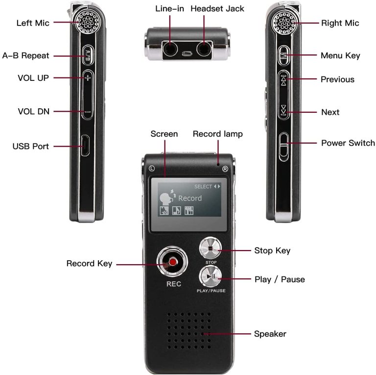 Voice Recorder 8 GB Memory With Various Recording Modes – TrustStore.pk