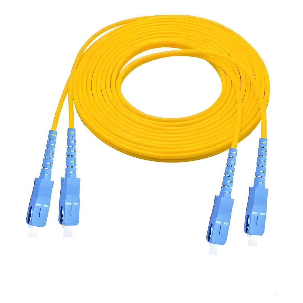 FIBER PATCHCORD SC / UPC SM DUPLEX DUAL CORE OPTICAL CABLE 3M 3 METER ...