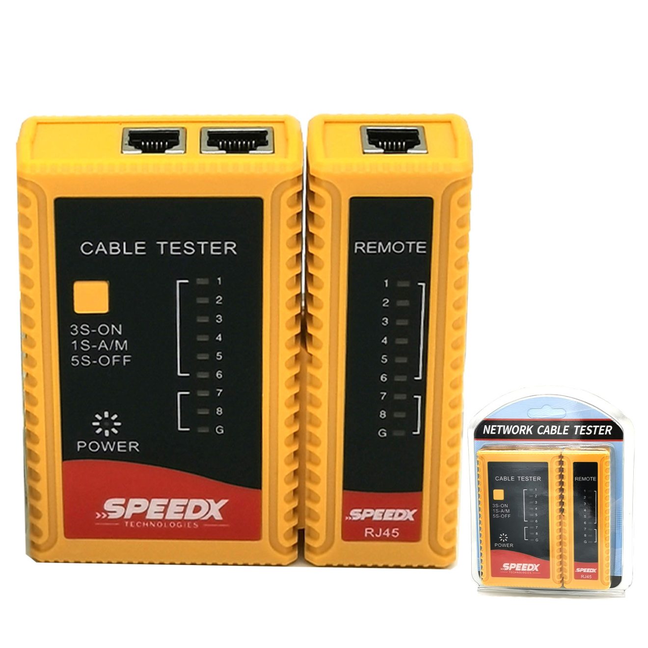 SPEEDX 368A NETWORK CABLE TESTER LINE CHECKER WITH LED INDICATOR ...